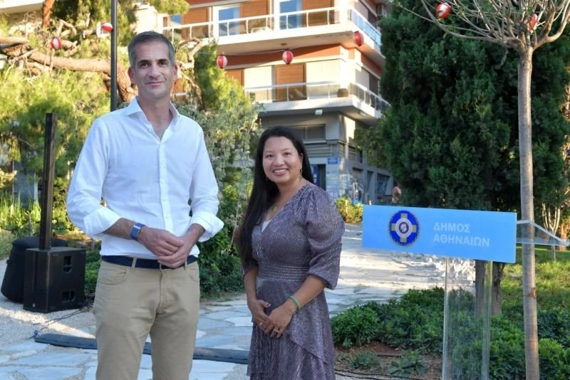 Παραδόθηκε το πρώτο δημόσιο ιαπωνικό πάρκο της Αθήνας από την JTI (Φωτ.)