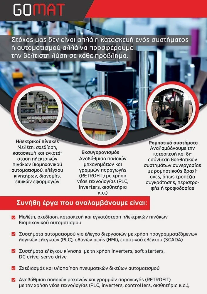 Gomat Robotics: Η εταιρεία που ειδικεύεται στον βιομηχανικό αυτοματισμό ...